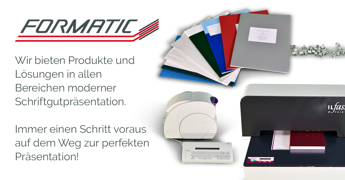 Bindemaschinen und Zubehör für professionelle Bindungen | Formatic